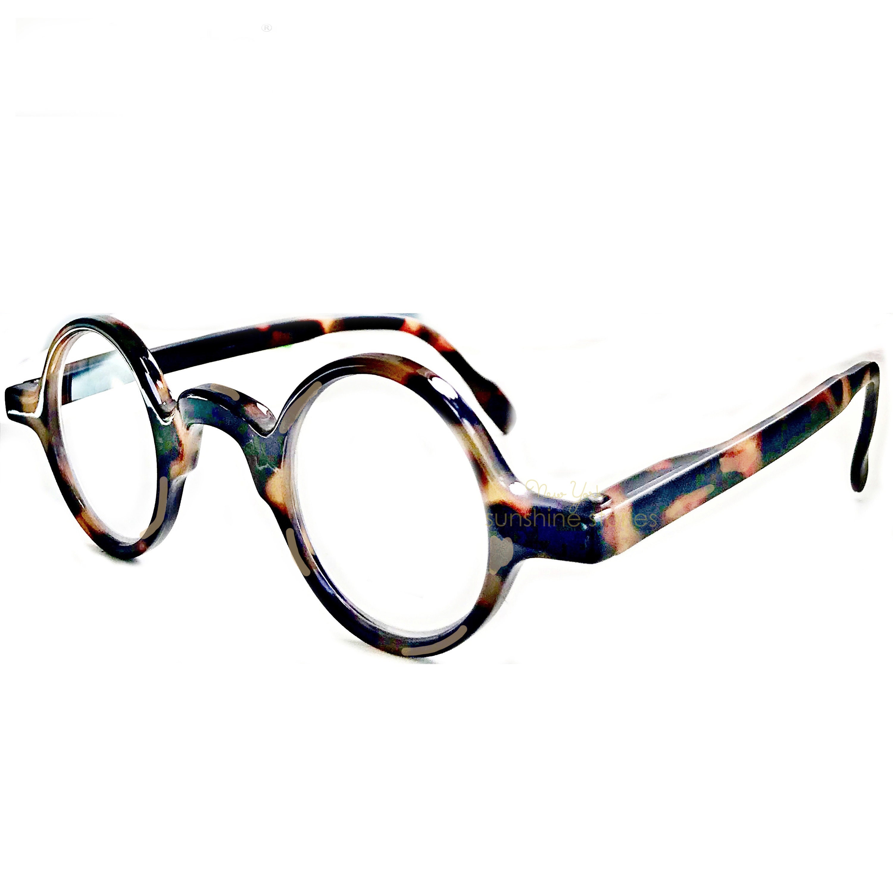 Mini Oval Round Tiny Reading Glasses optical Quality Black/green/brown ...