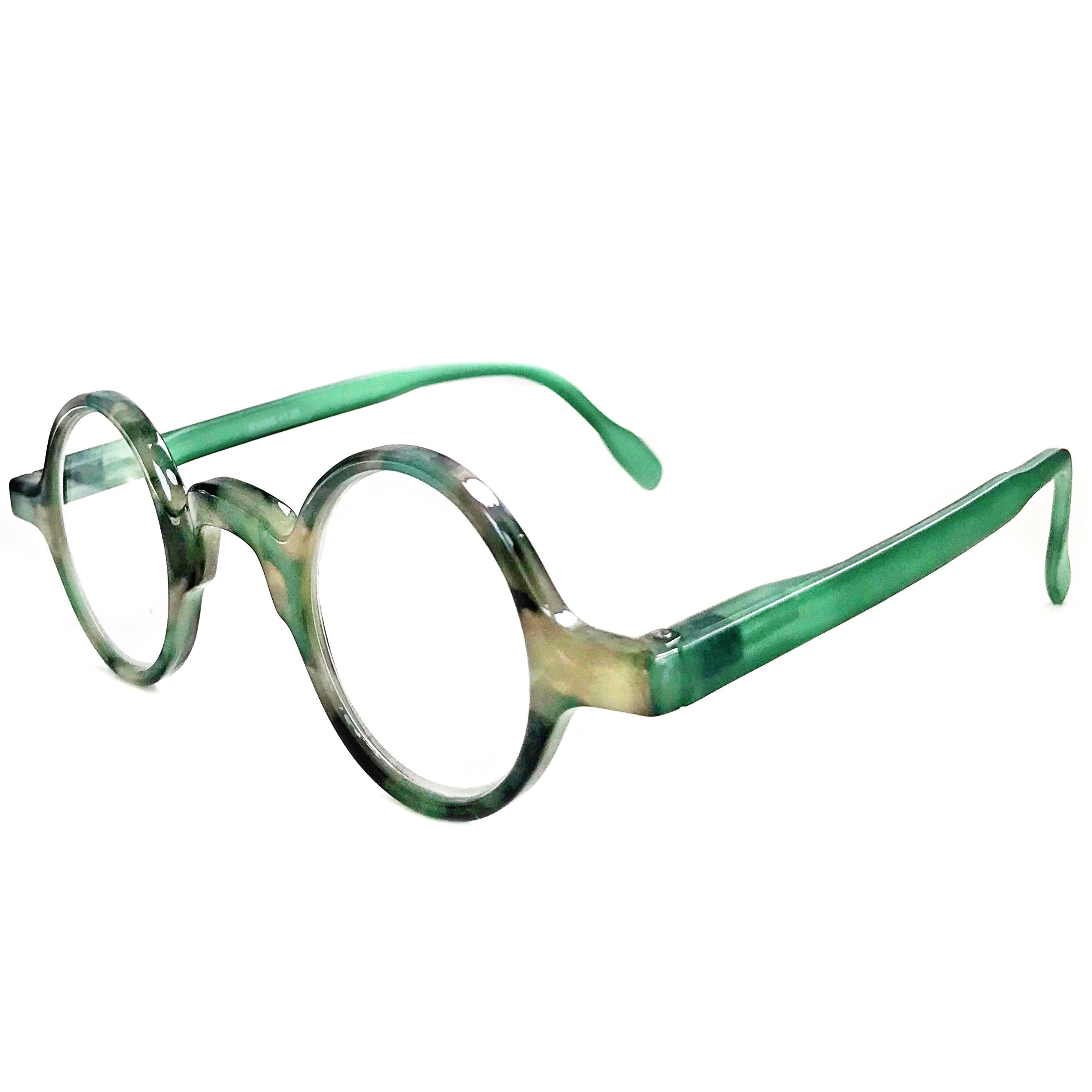 Mini Oval Round Tiny Reading Glasses optical Quality Black/green/brown ...