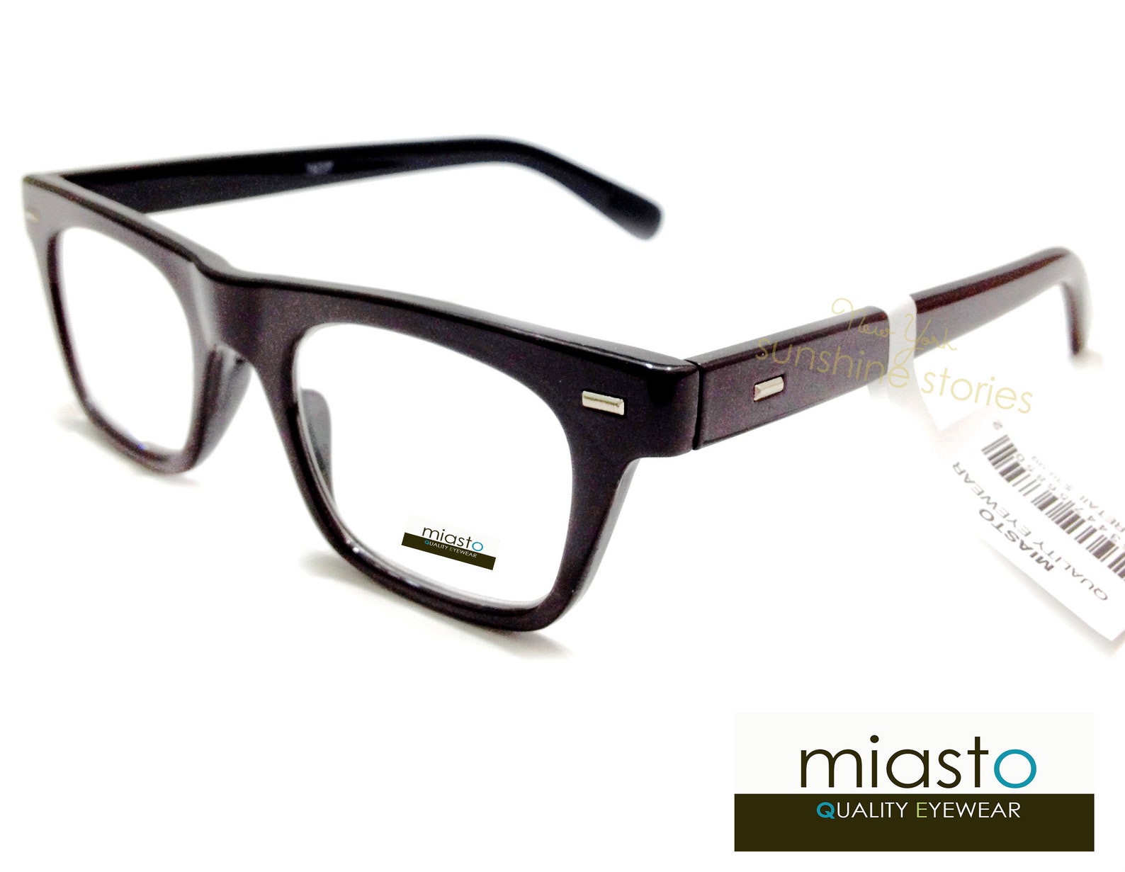 Flat Top Nerd Rectangular Reading Glasses 1.001.251.501.752.002.252.502 ...