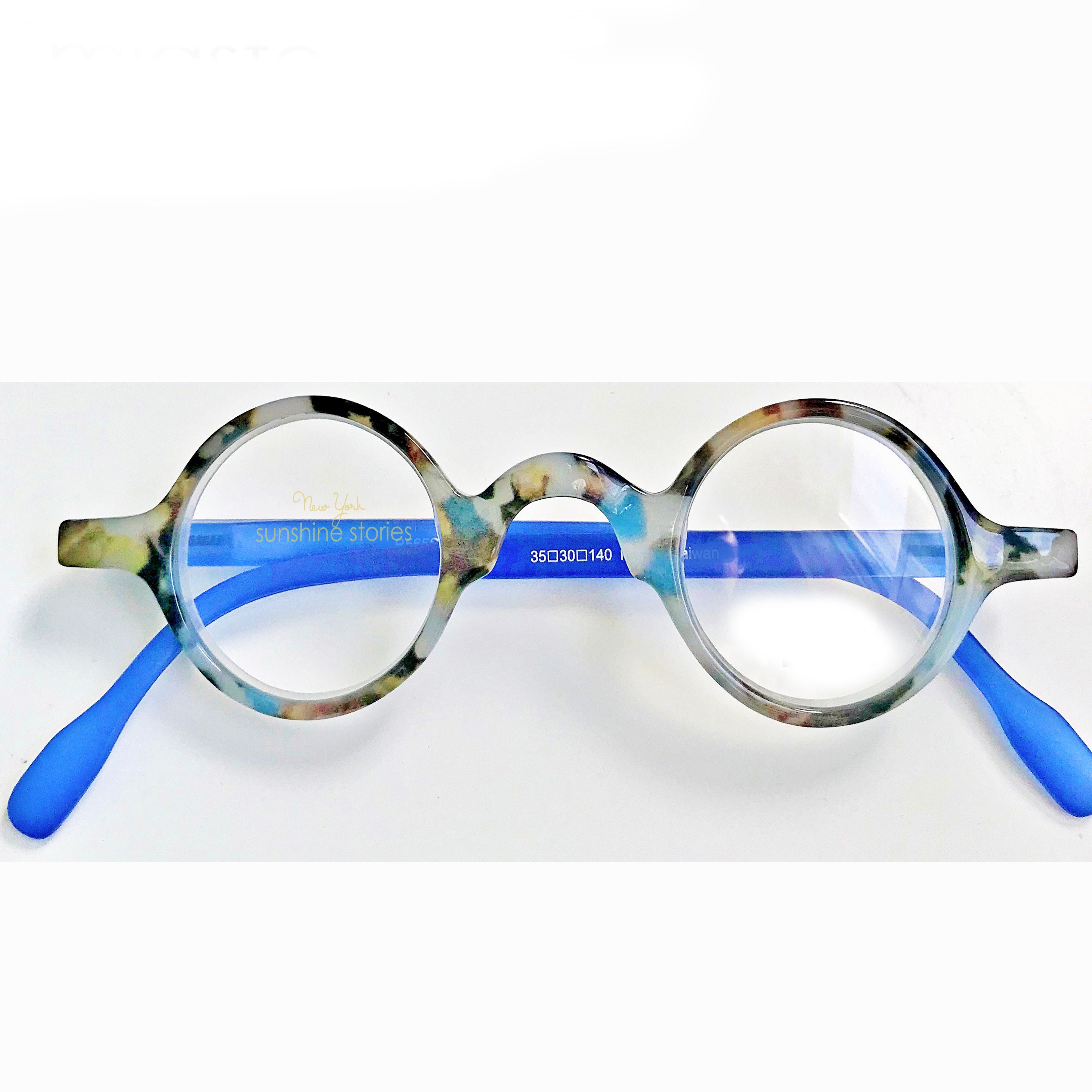 Mini Oval Round Tiny Reading Glasses optical Quality Black/green/brown ...