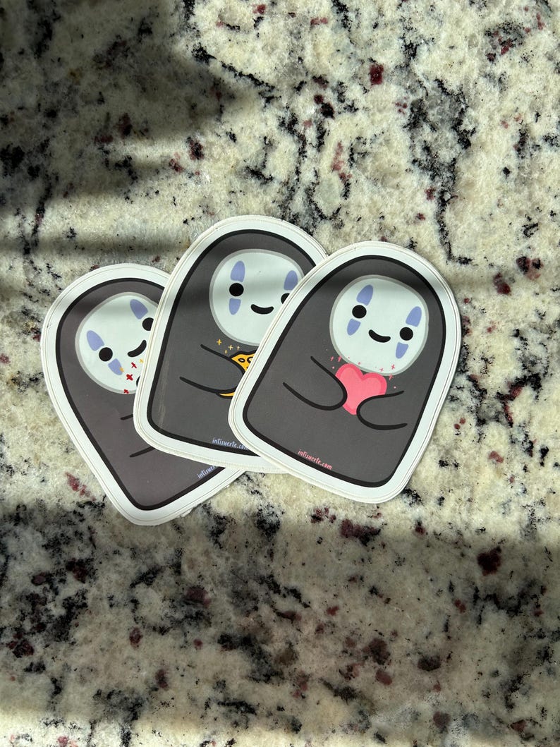Kawaii Kaonashi Sticker - Etsy