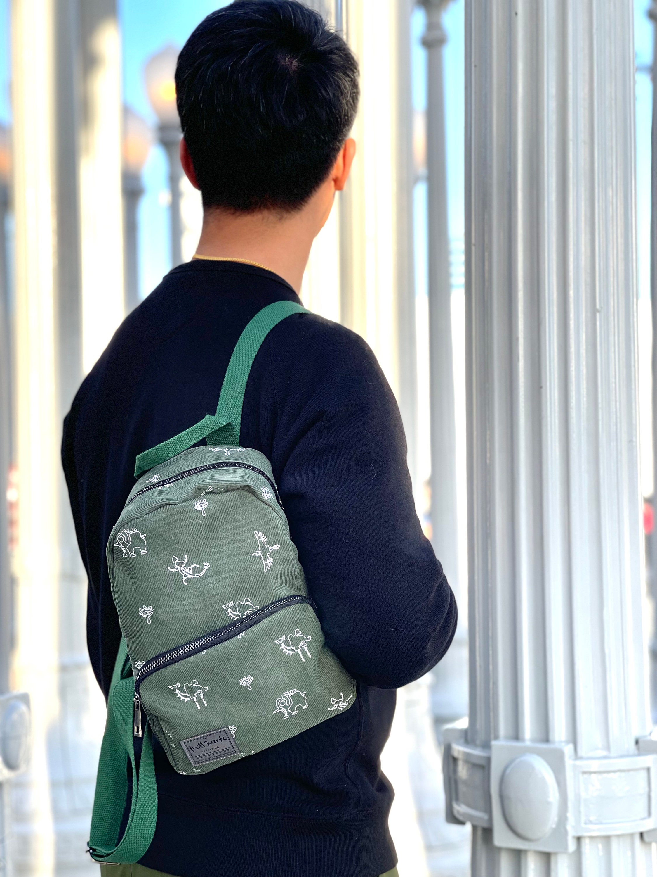 Divine Beasts Sage Green Mini Backpack - Etsy