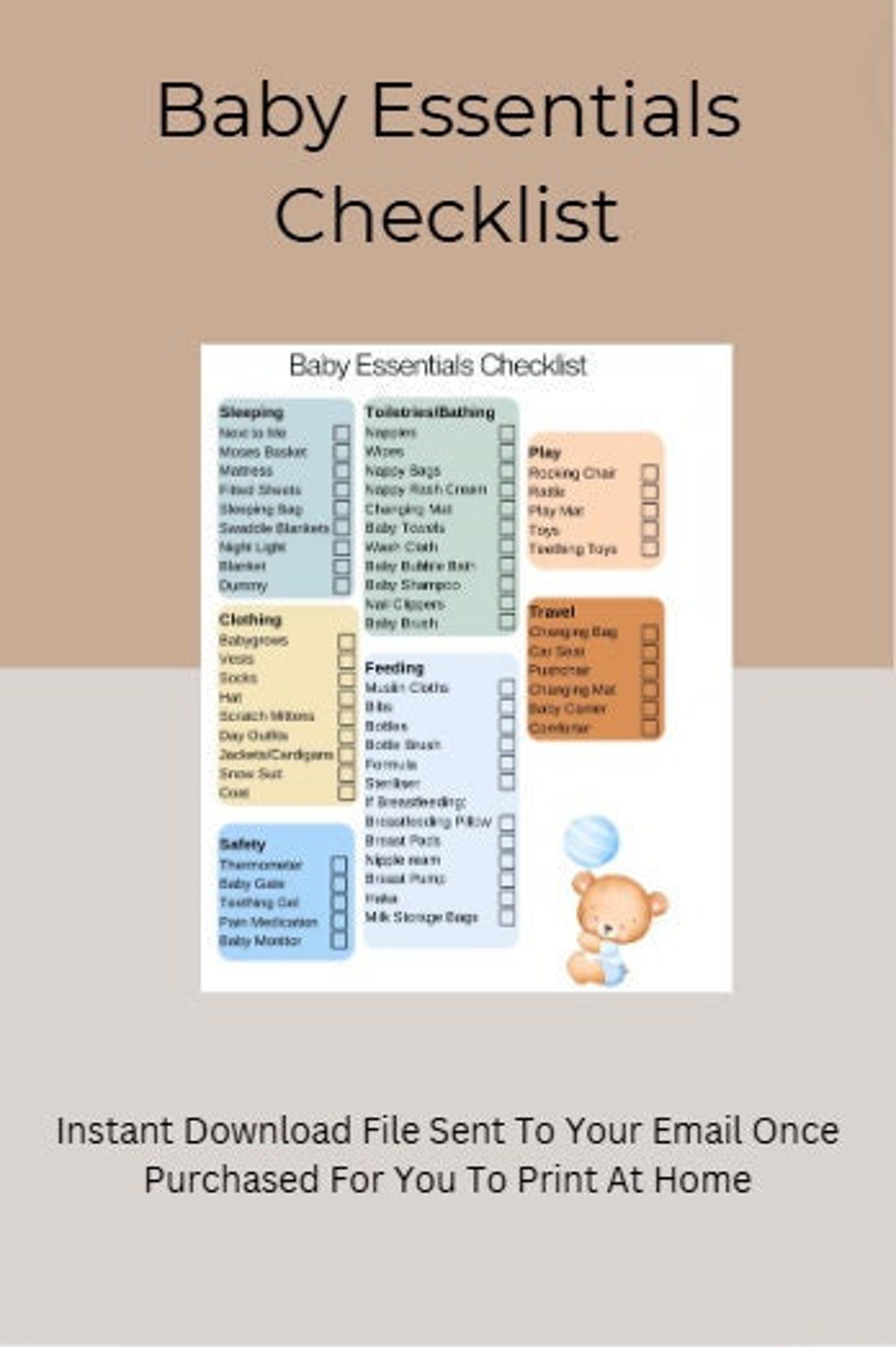 Baby Essentials Checklist, Baby Preparation, Pregnancy Checklist ...