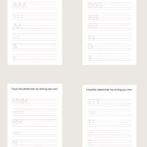 Handwriting Practice, Letter Formation Practice, Instant Download ...