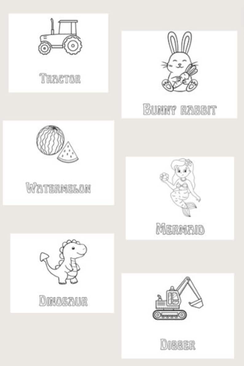 52 Printable Colouring Pages, Instant Download - Etsy Australia