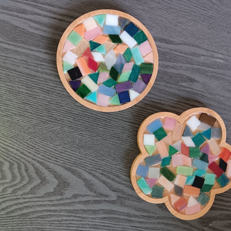 Mosaic Coaster - Etsy