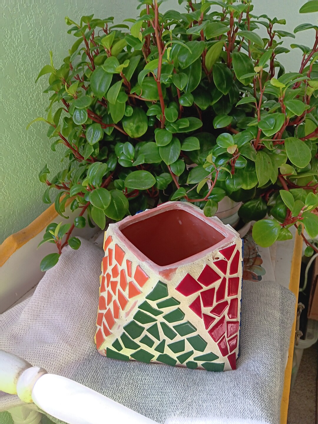 Rubiks Cube Mosaic Pot - Etsy