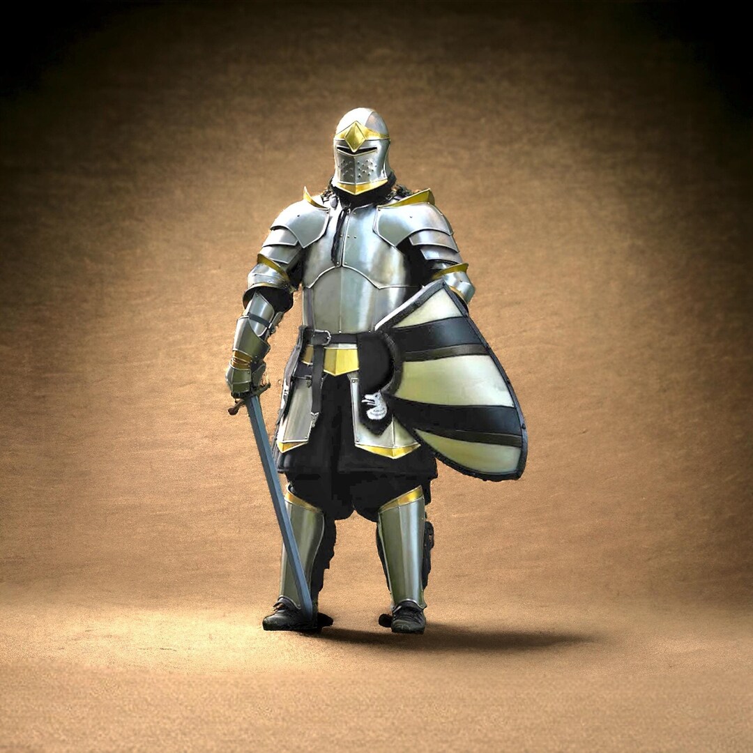 Light Knight Armor Set | Shining Wearable Gear for LARP, Reenactments ...