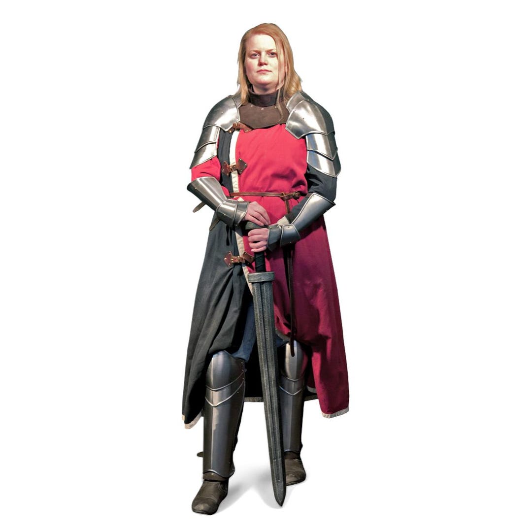 Female Mercenary Armor Set | Rugged Medieval Wearable Suit for Roleplay ...