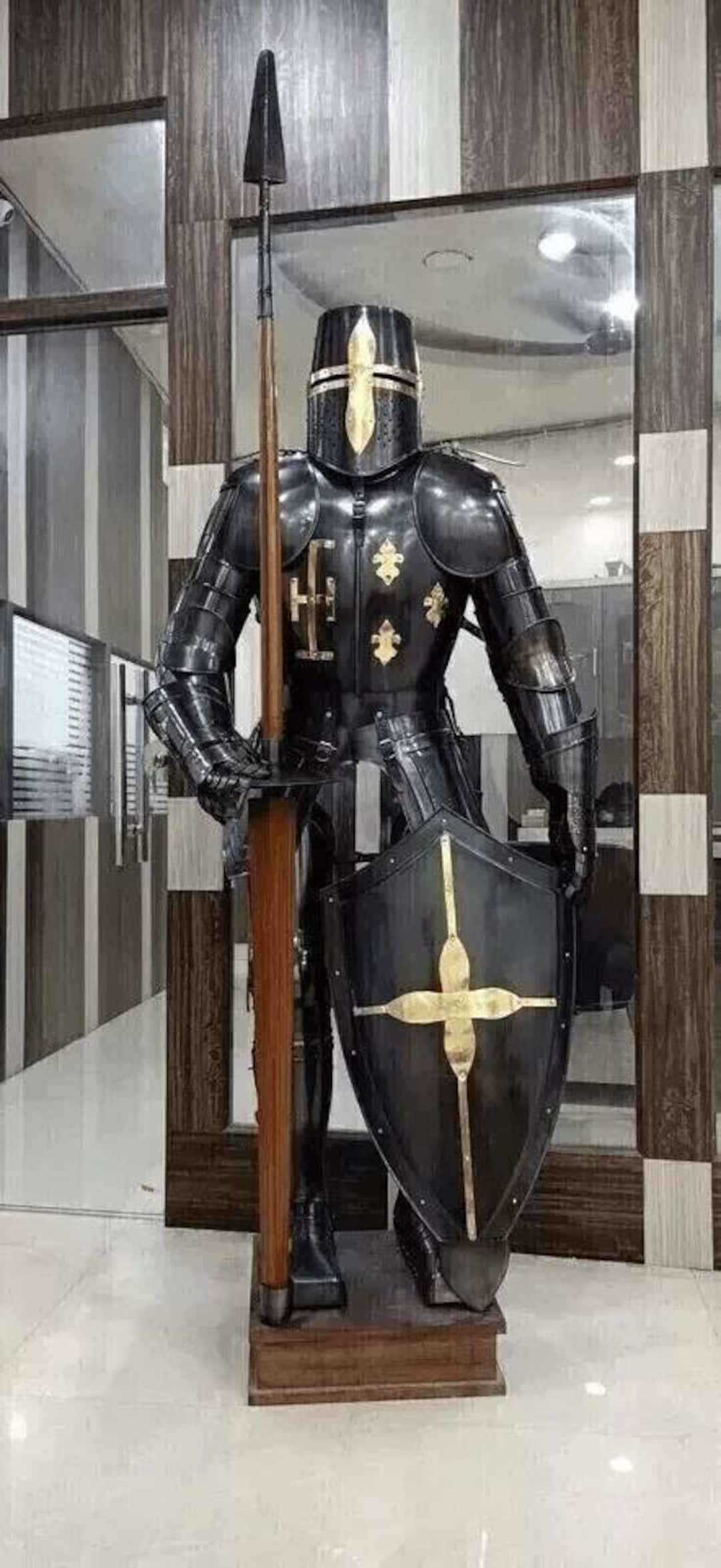 Medieval Knight Full Body Armor Suit | Wearable Crusader Combat Armor ...