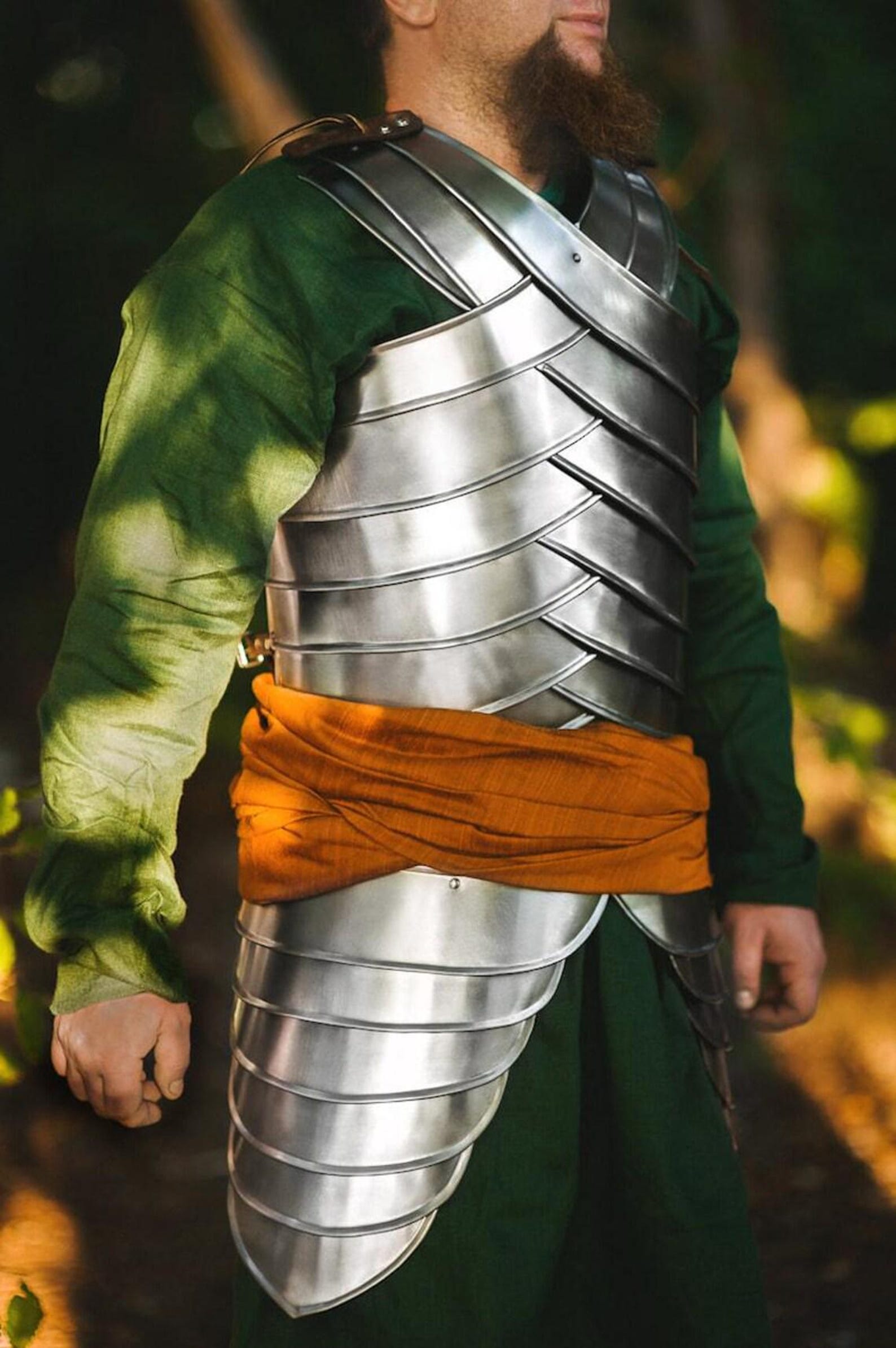 Second Age Elves Full Armor Set – LARP Cuirass, Bracers, Leg Greaves ...