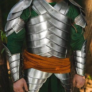 Second Age Elves Full Armor Set – LARP Cuirass, Bracers, Leg Greaves ...