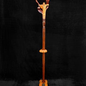 Christ Crucified Stick Wooden Carved Cane Religious Symbol Artistry ...