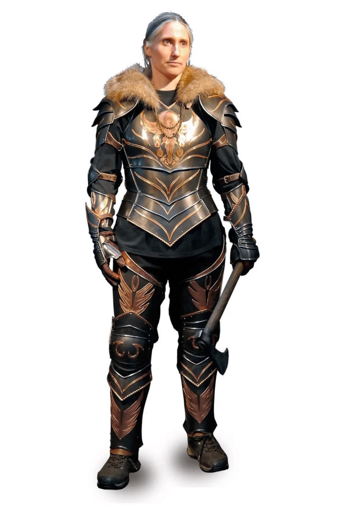Queen of the Lake" Blackened Steel Medieval Full Body Armor Suit ...