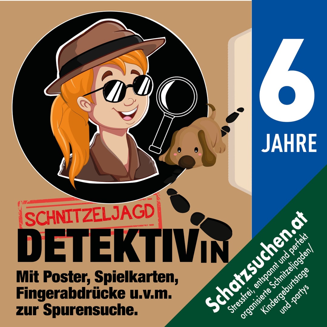 Female Detective Scavenger Hunt Detective Birthday Game - Etsy
