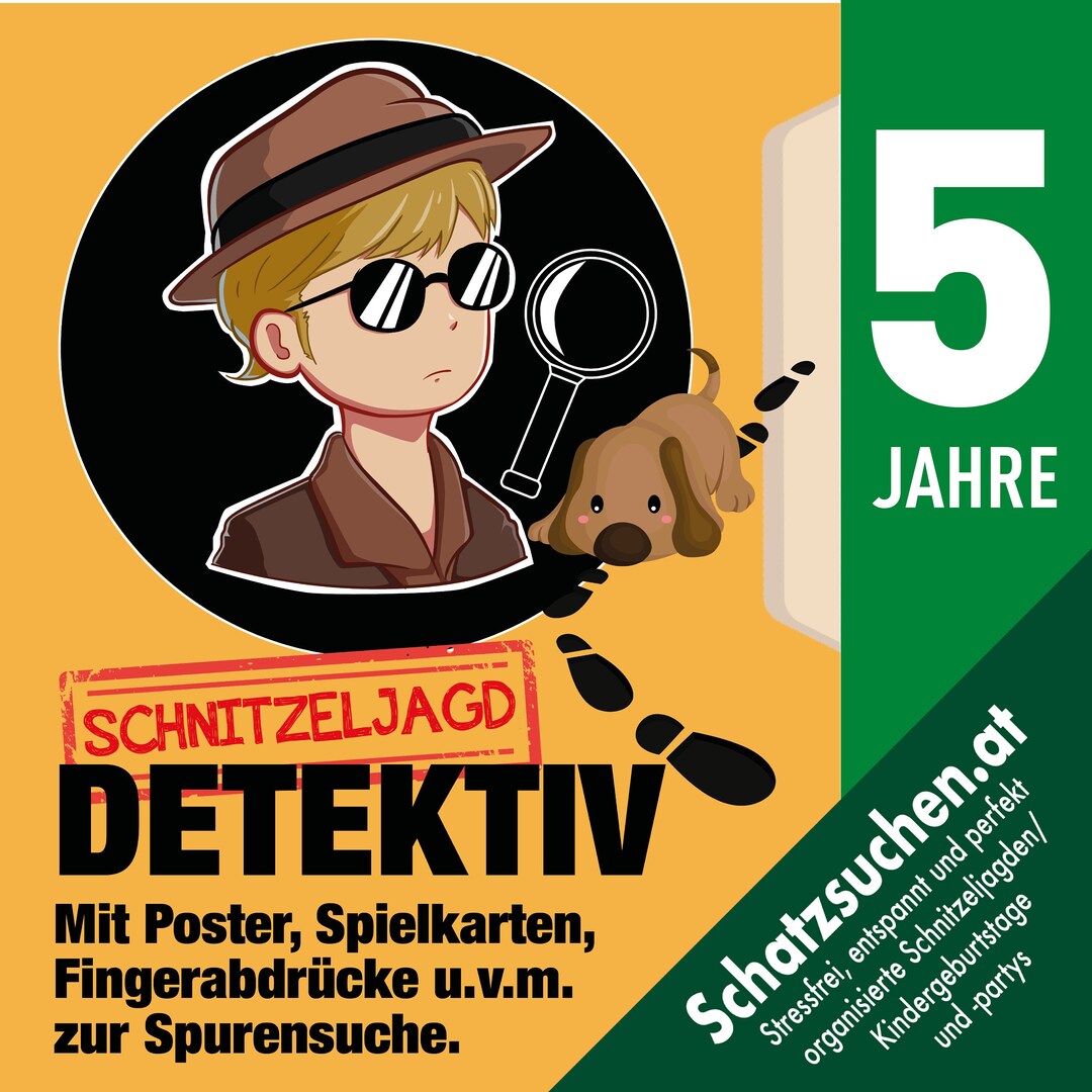 Detective Scavenger Hunt Detective Birthday, Treasure Hunt Children's ...