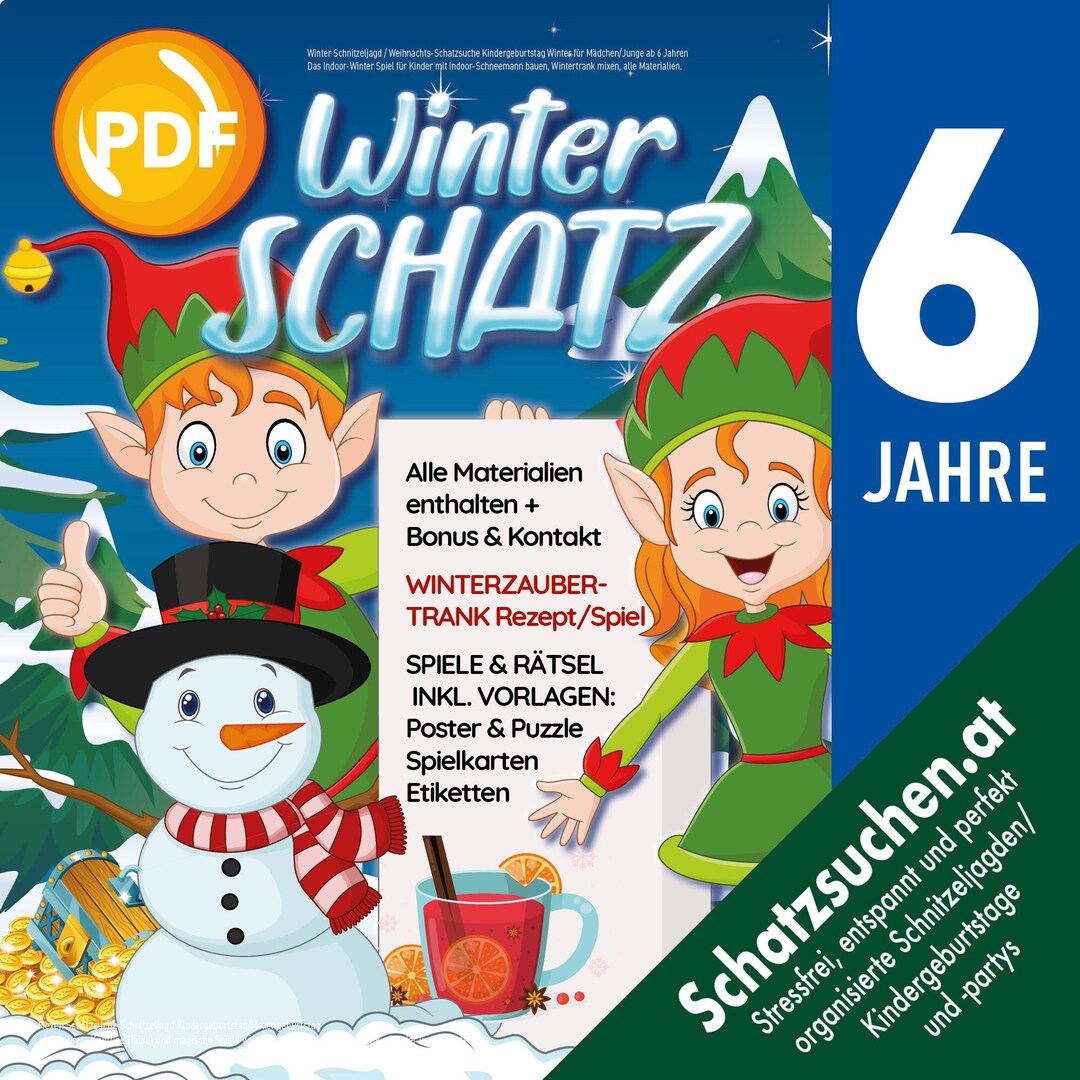 Winter Treasure Hunt Winter Birthday Winter Scavenger Hunt - Etsy