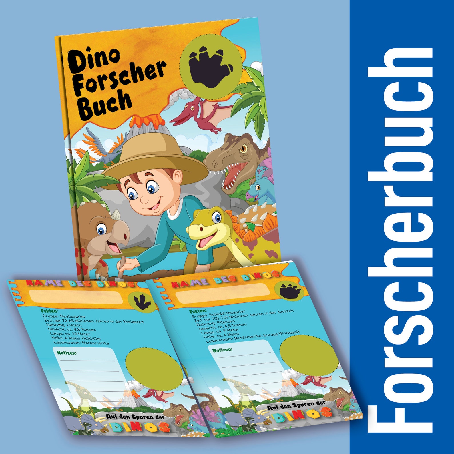 Dinosaur Researcher Children's Birthday Party, Research Book, Dino ...