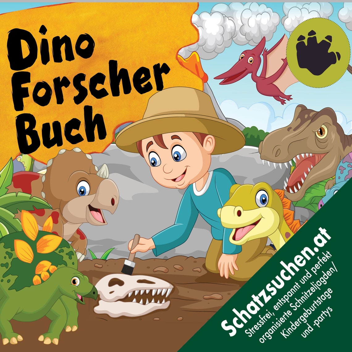 Dinosaur Researcher Children's Birthday Party, Research Book, Dino ...