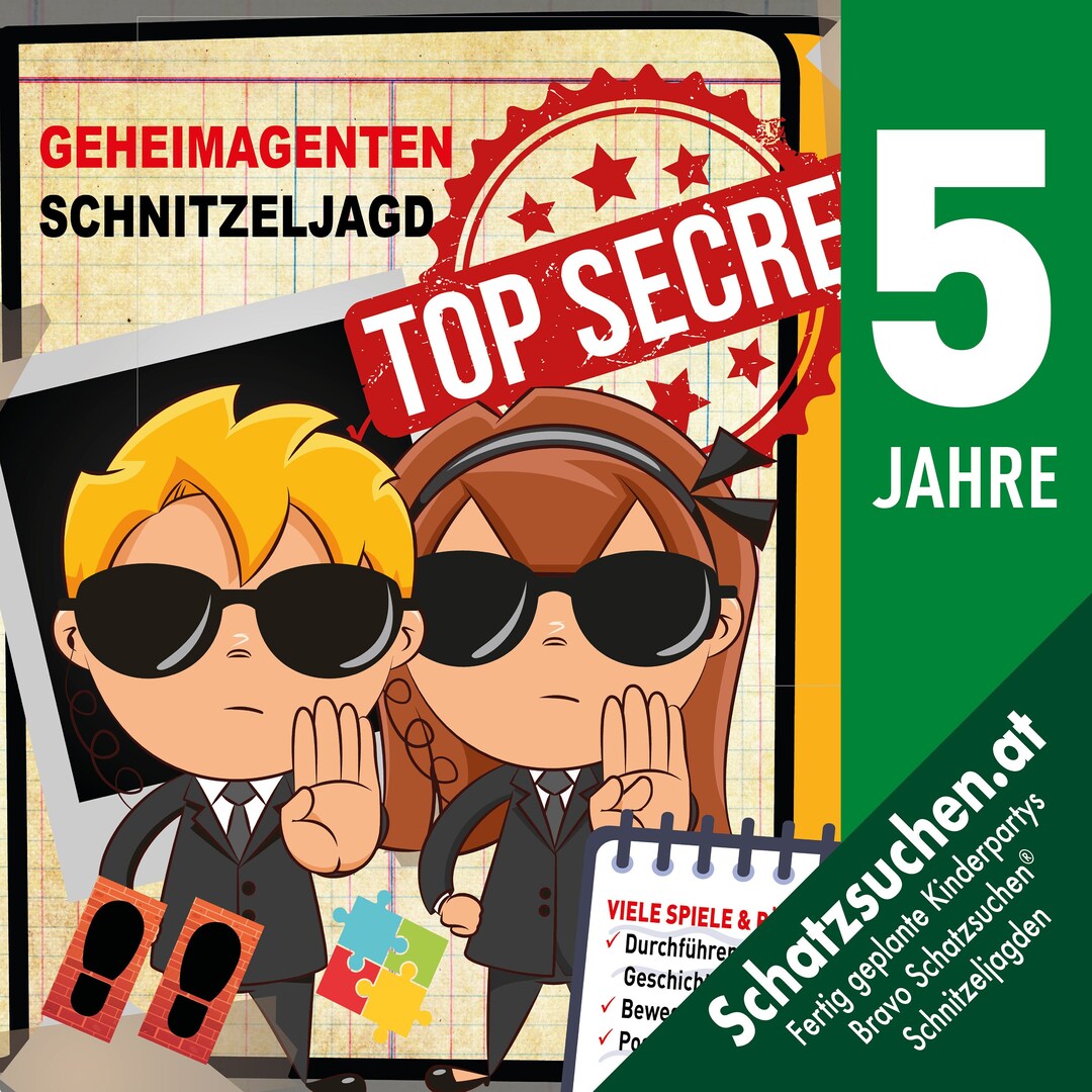 Secret Agent Scavenger Hunt for Children Secret Agent Party - Etsy