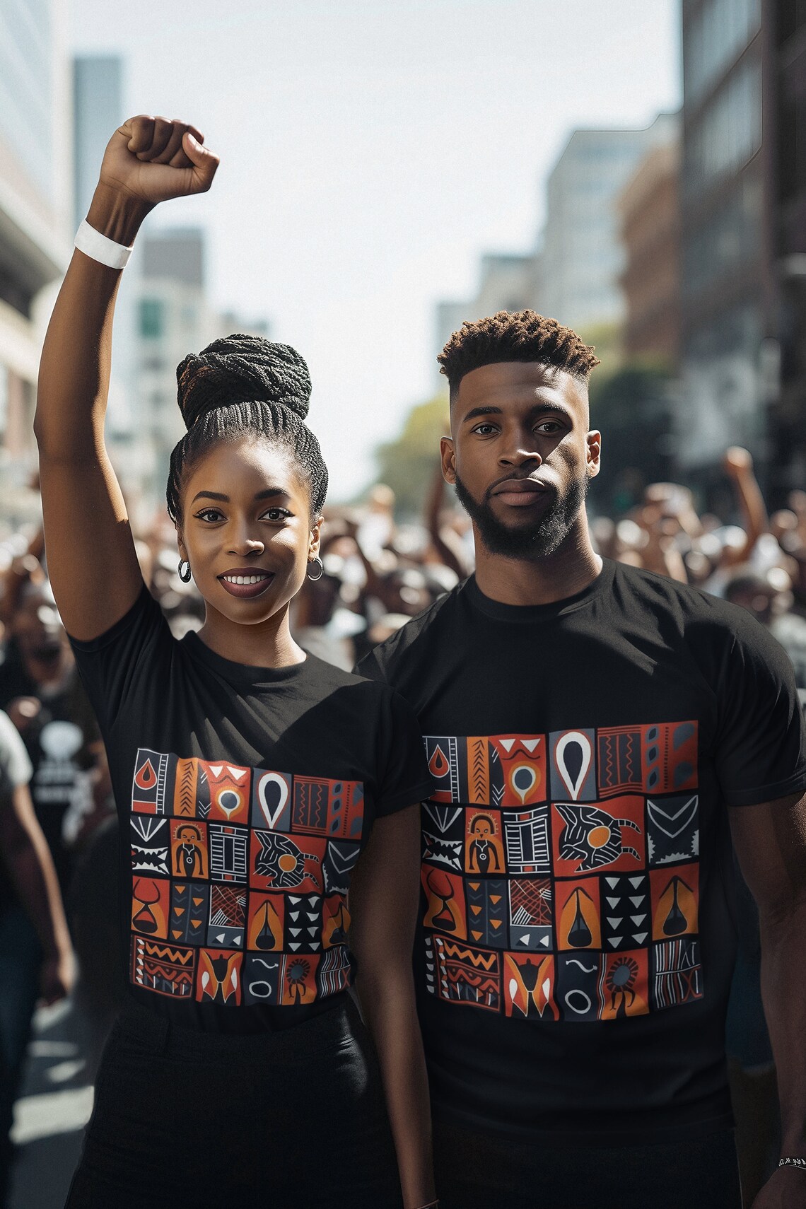 African Tshirt Shirt Tee Kente Prints Streetwear Colorful Casual Gift ...