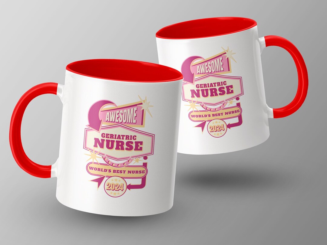 Geriatric Nurse Appreciation Mug Gift for RN or LPN Ceramic White ...