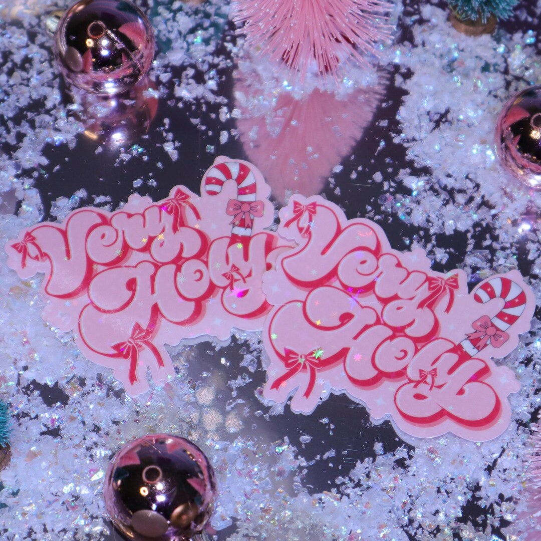Very Holy Holiday Sticker - Christian Girl Sticker - Faith-based ...