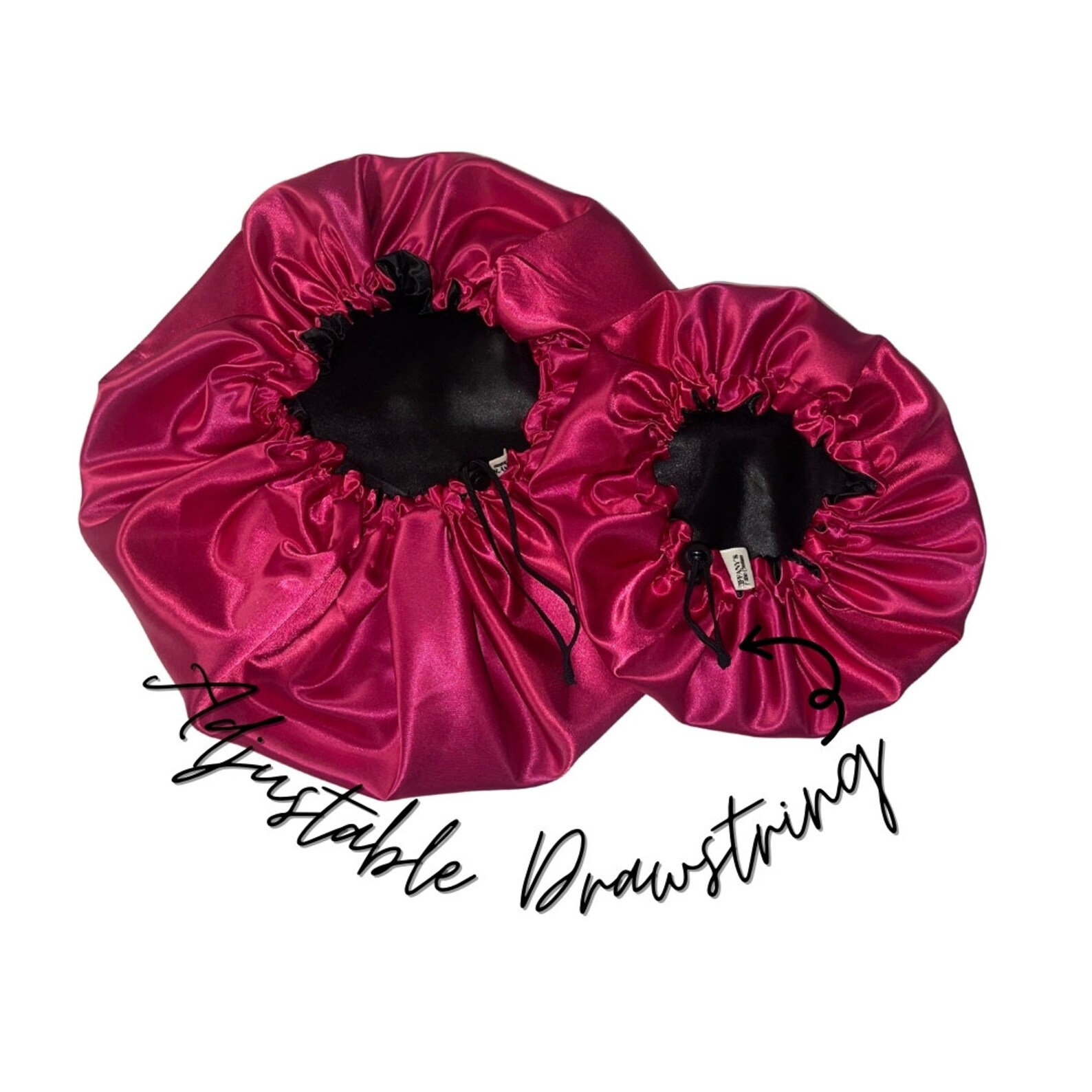 Mommy and Me Adjustable Satin Bonnets Set - Customizable Matching ...