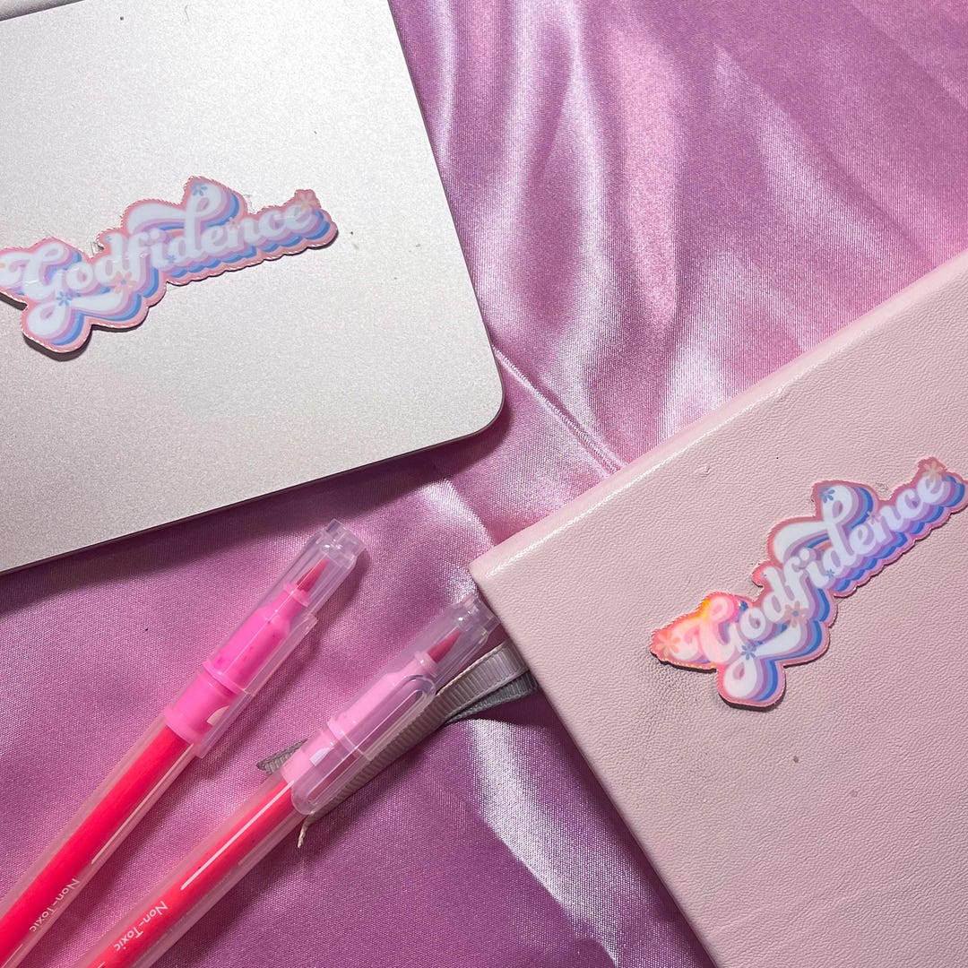Godfidence Sticker - Christian Girl Sticker- Faith-based Sticker - Etsy