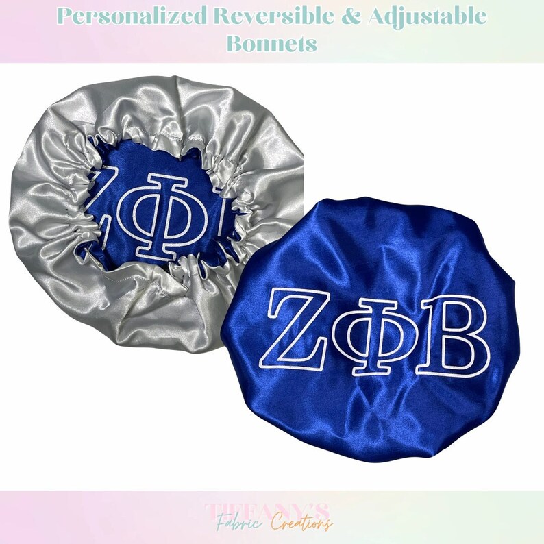Personalized Reversible & Adjustable Satin Bonnets Custom - Etsy