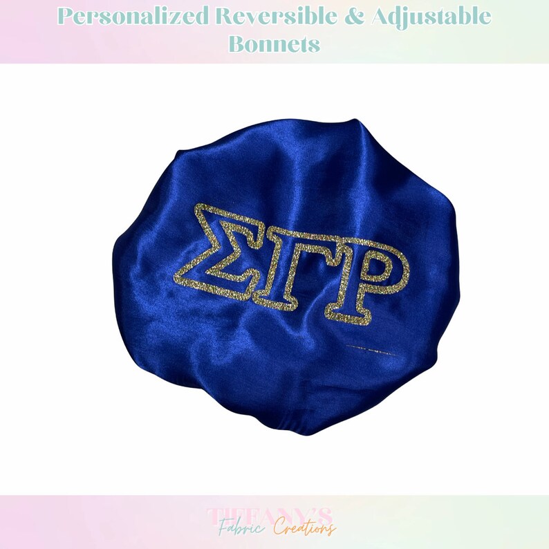 Personalized Reversible & Adjustable Satin Bonnets Custom - Etsy