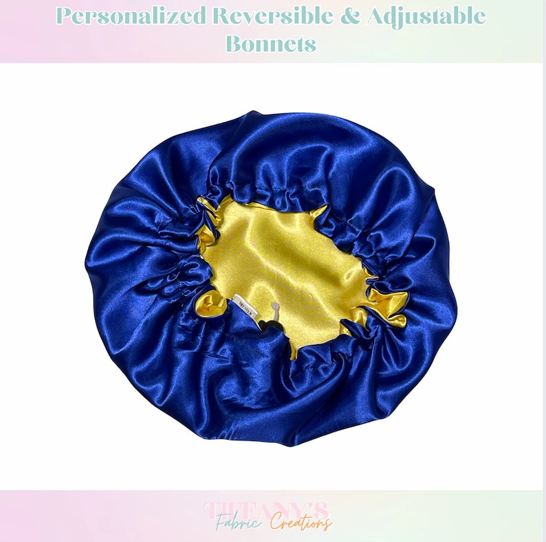Personalized Reversible & Adjustable Satin Bonnets Custom - Etsy