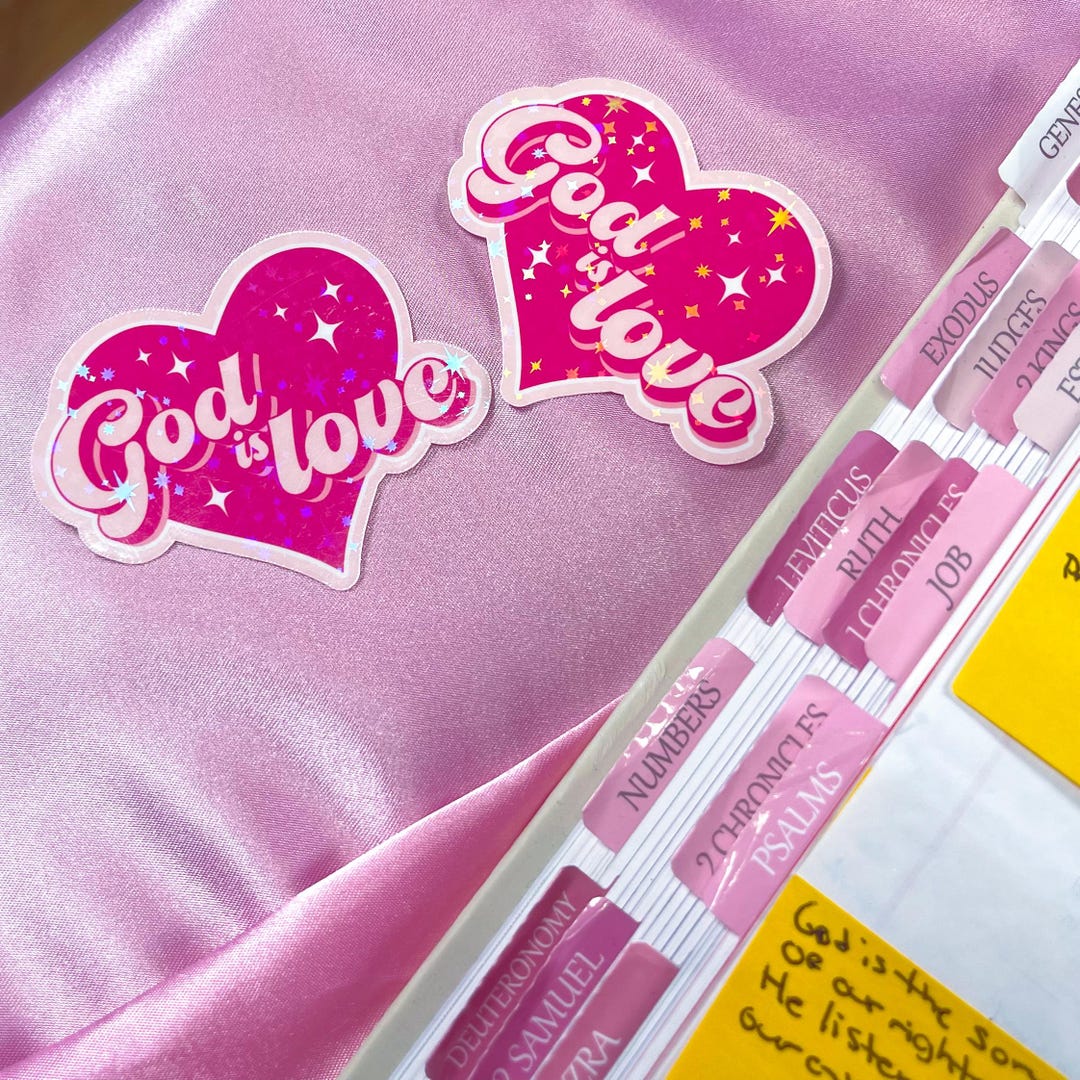 God is Love Sticker - Christian Girl Sticker - Faith-based Sticker - Etsy