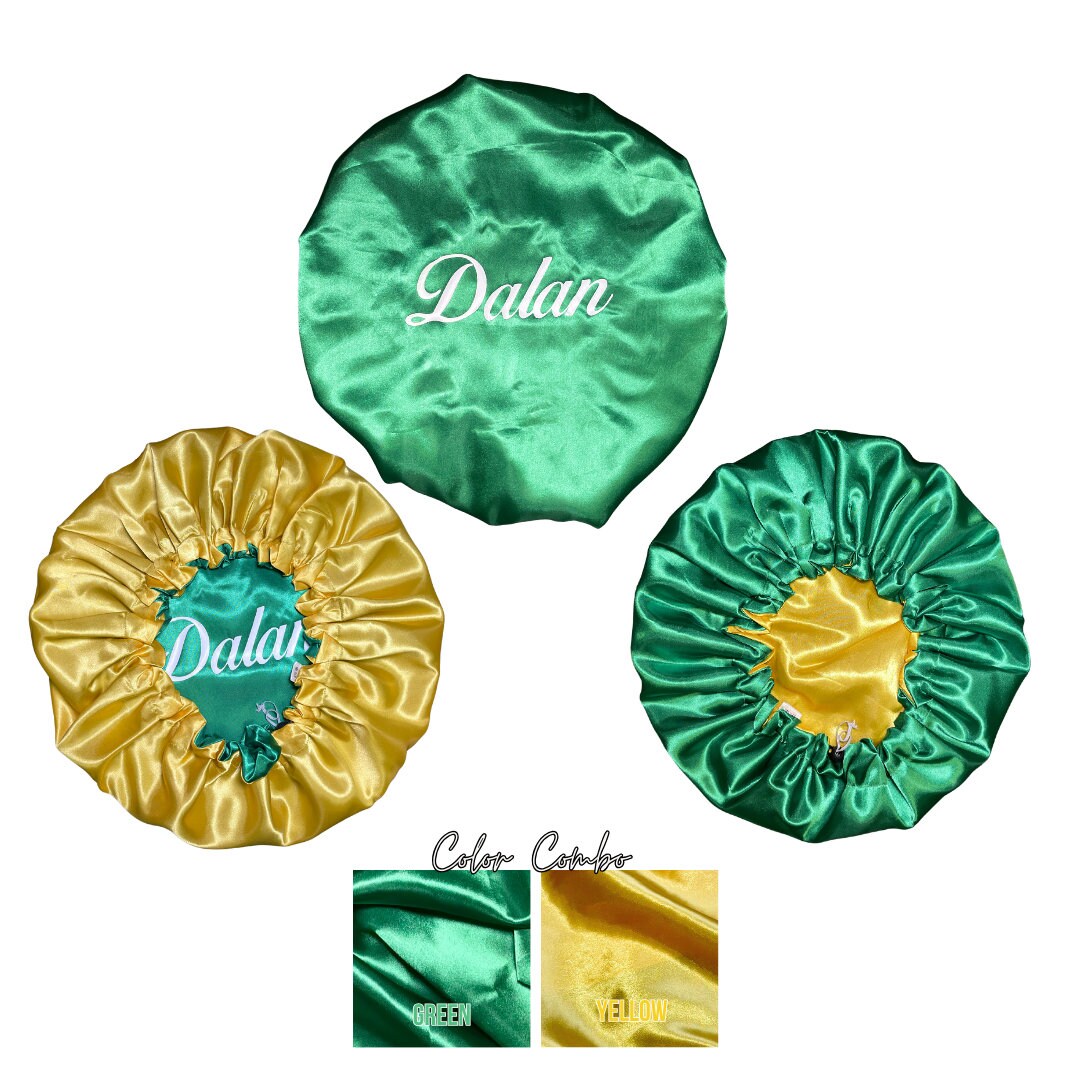 Personalized Reversible & Adjustable Satin Bonnets Custom Name Custom ...