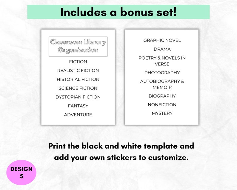 EDITABLE and Printable Classroom Library Organization, Library System ...