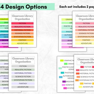 EDITABLE and Printable Classroom Library Organization, Library System ...
