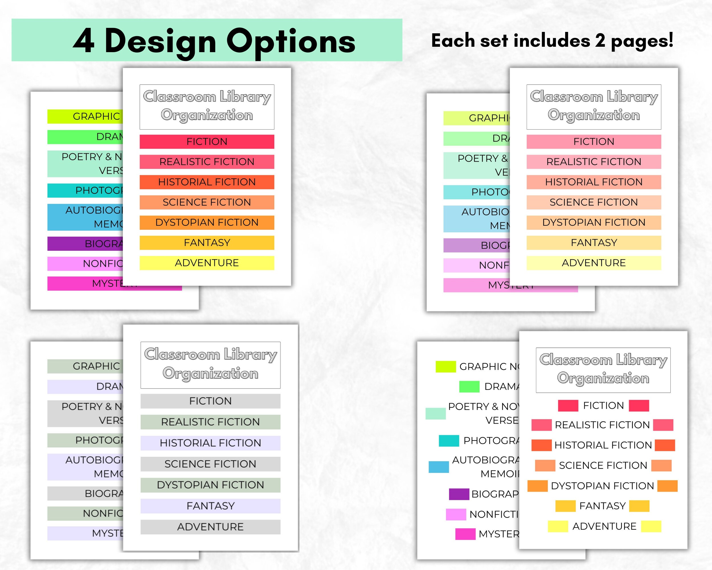 EDITABLE and Printable Classroom Library Organization, Library System ...