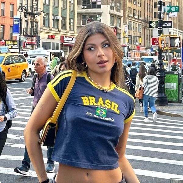 Brazilian Shirt Crop - Etsy UK