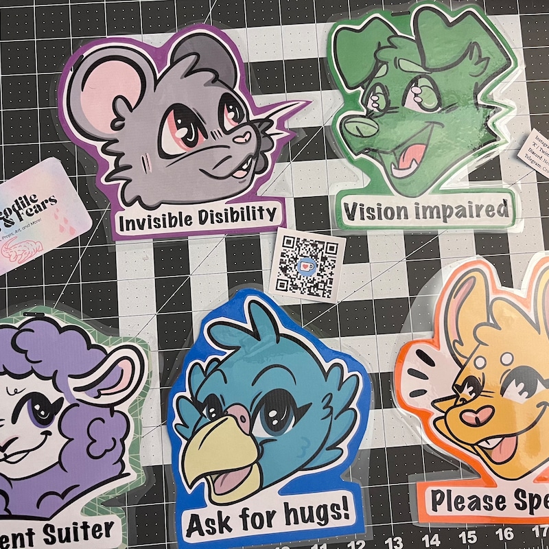 Furry Consent Badges - Etsy