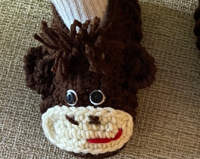 Monkey Slippers - Etsy