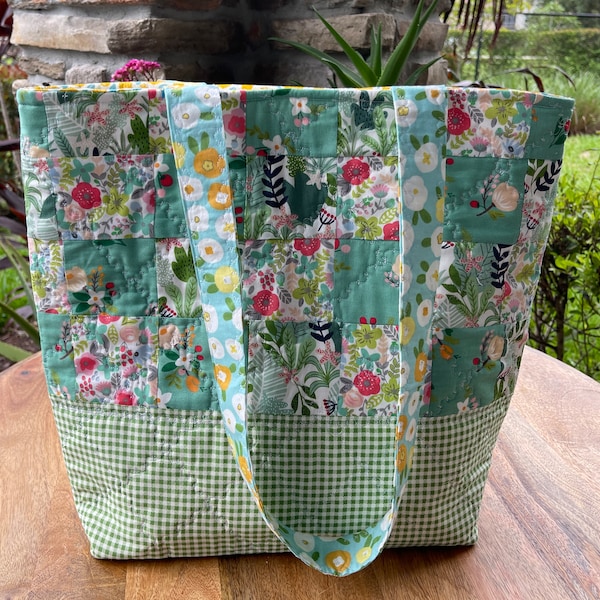 Quilted Tote Bag - Etsy