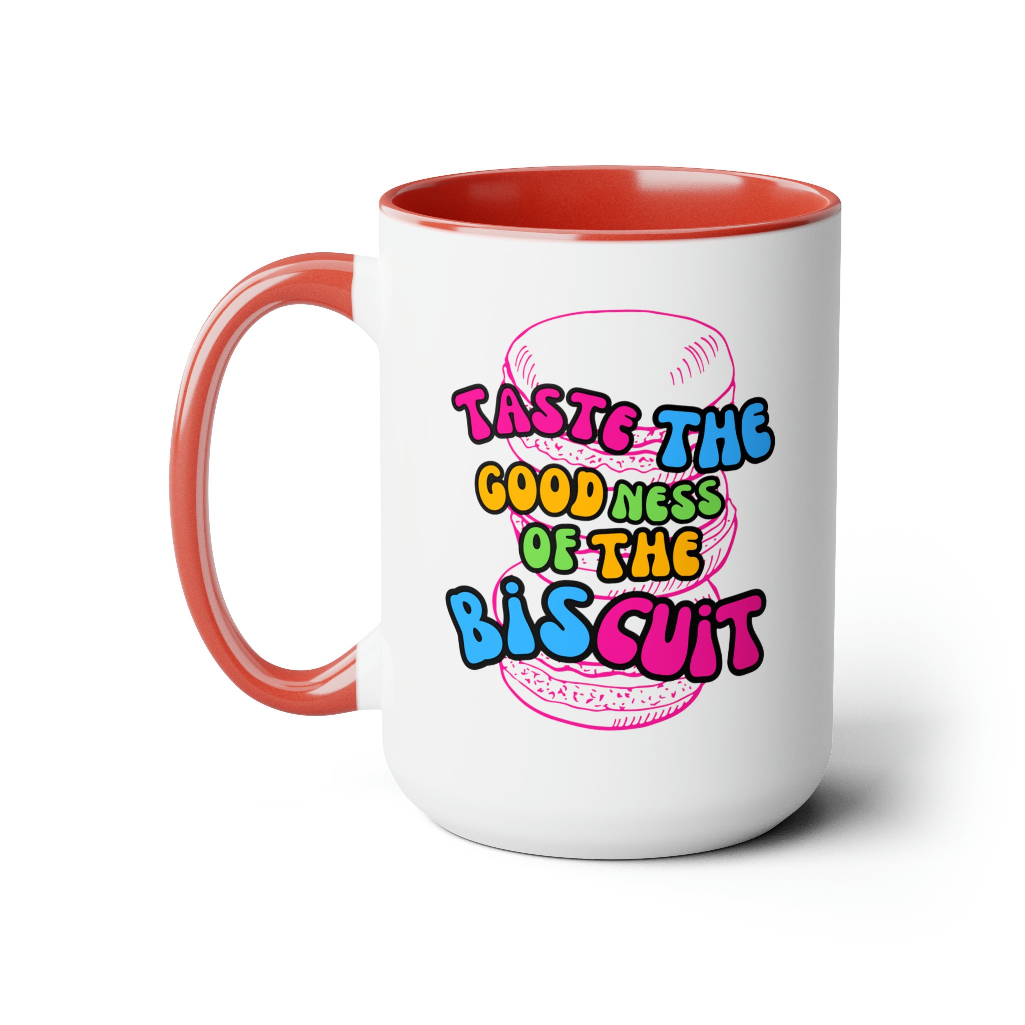 Taste the Goodness of the Biscuit Two-tone Coffee Mugs - Etsy