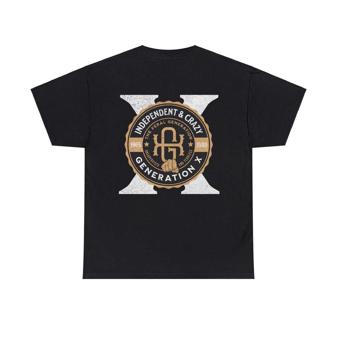 Gen X Vintage Distress Logo Show the World Your Epic Feral - Etsy