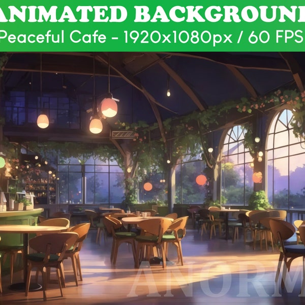 Animated Background Cafe - Etsy