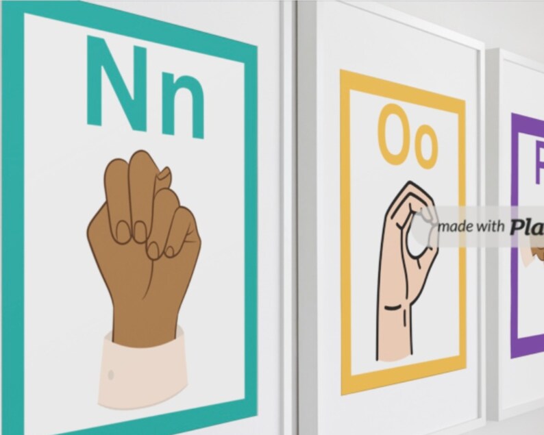 26 ASL Educational Bulletin Board Alphabet Poster Cards - Etsy