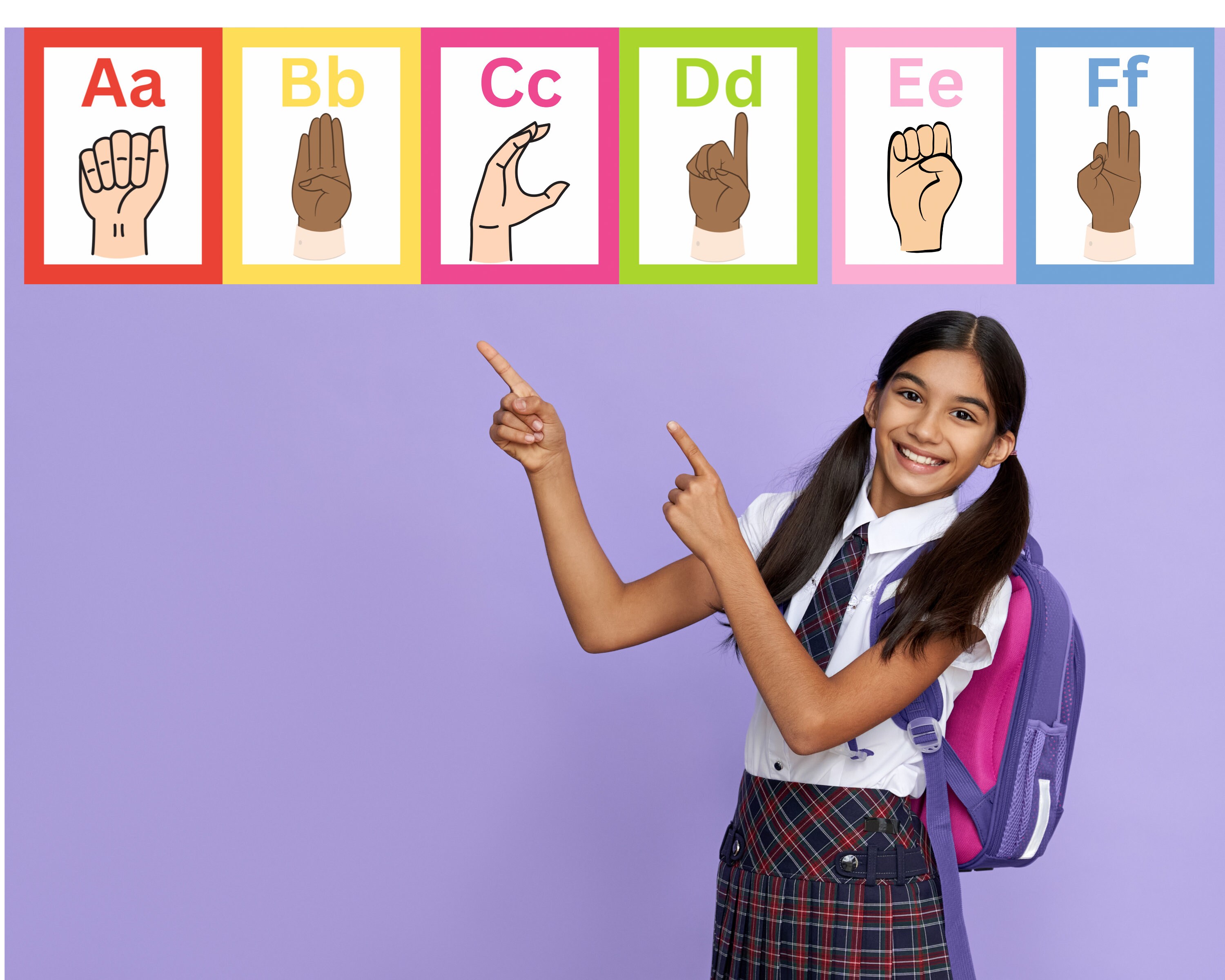 26 ASL Educational Bulletin Board Alphabet Poster Cards Alphabet Line ...