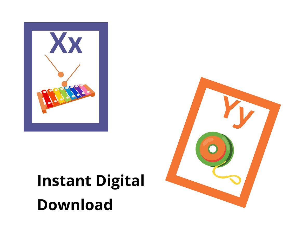 26 Educational Alphabet Flash Cards A4 Poster Cards for Classroom ...