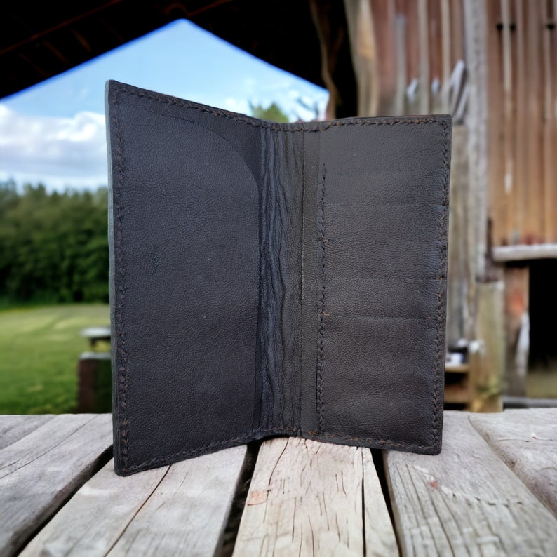 Custom Tooled Leather Roper Wallet - Etsy