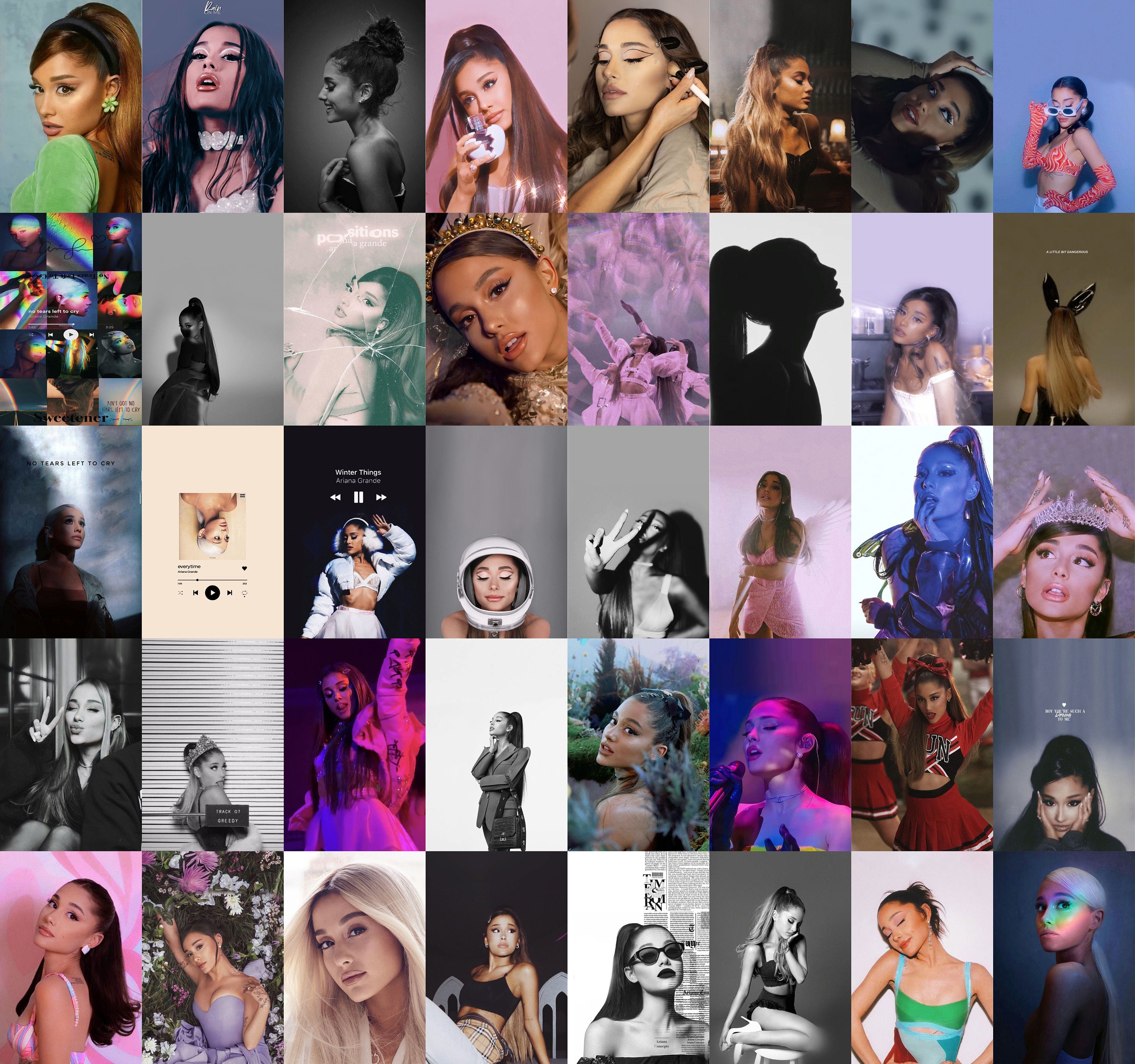 160 PCS Ariana Grande Posters Collage Kit Arianator Fan Art Digital ...