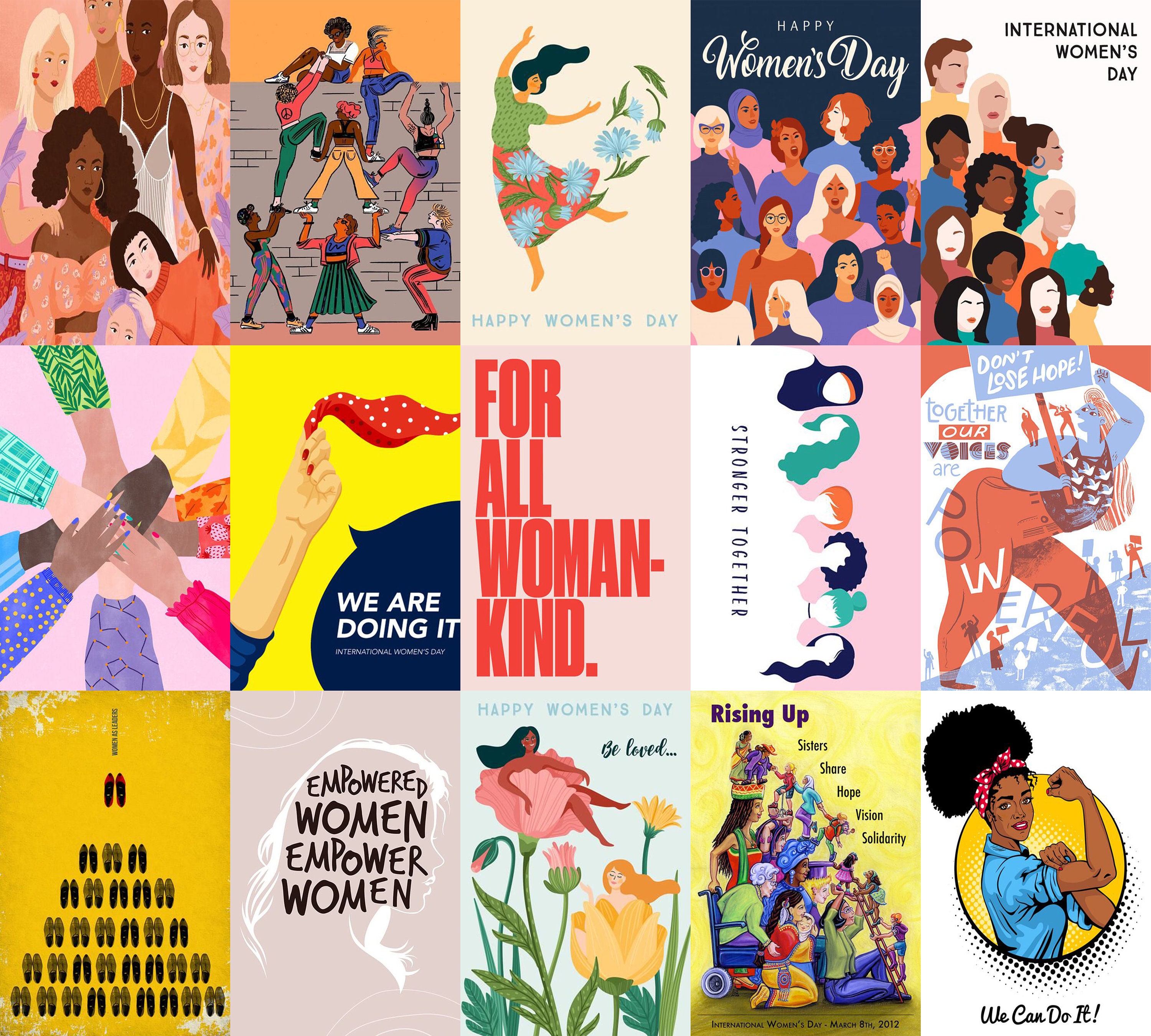 60 PCS Feminism Posters Collage Kit International Womans - Etsy Australia